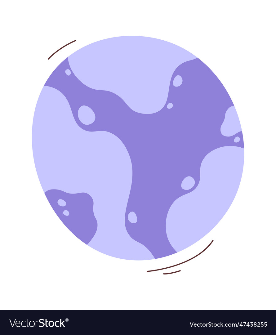 Hand drawn planet Royalty Free Vector Image - VectorStock