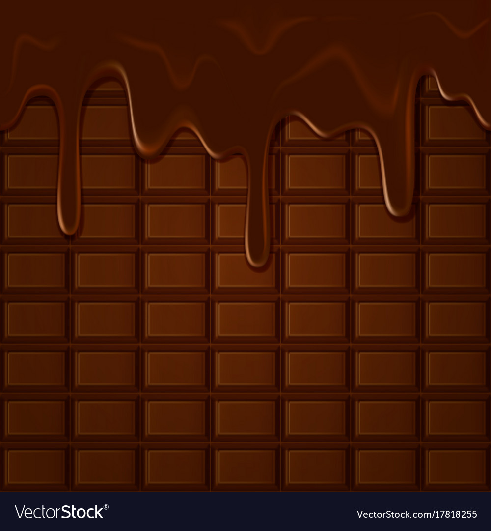 Horizontal seamless chocolate pattern Royalty Free Vector