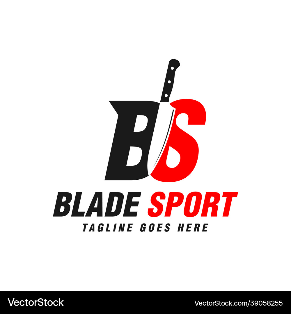 Knife throwing sports logo Royalty Free Vector Image