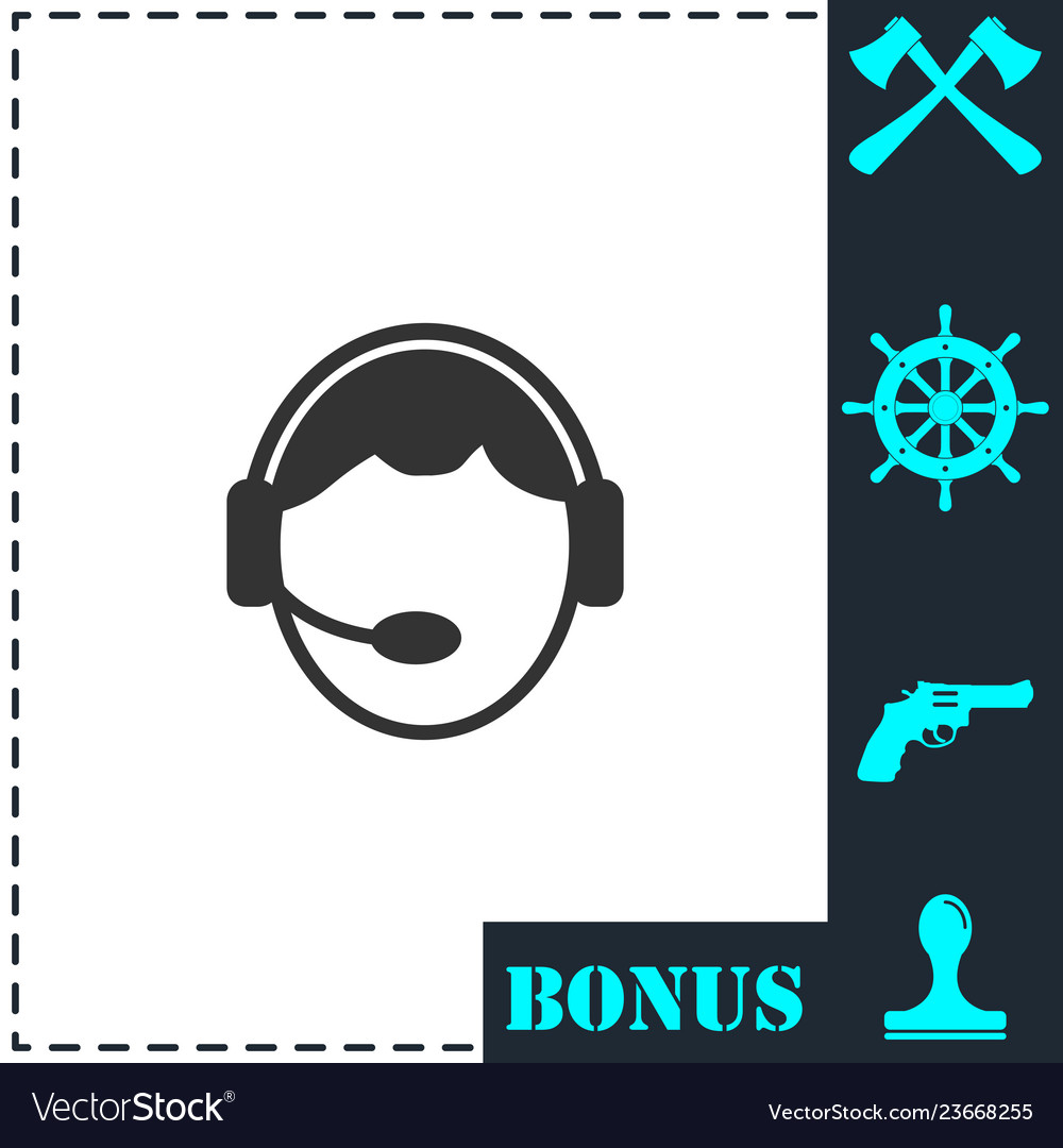 Support icon flat Royalty Free Vector Image - VectorStock