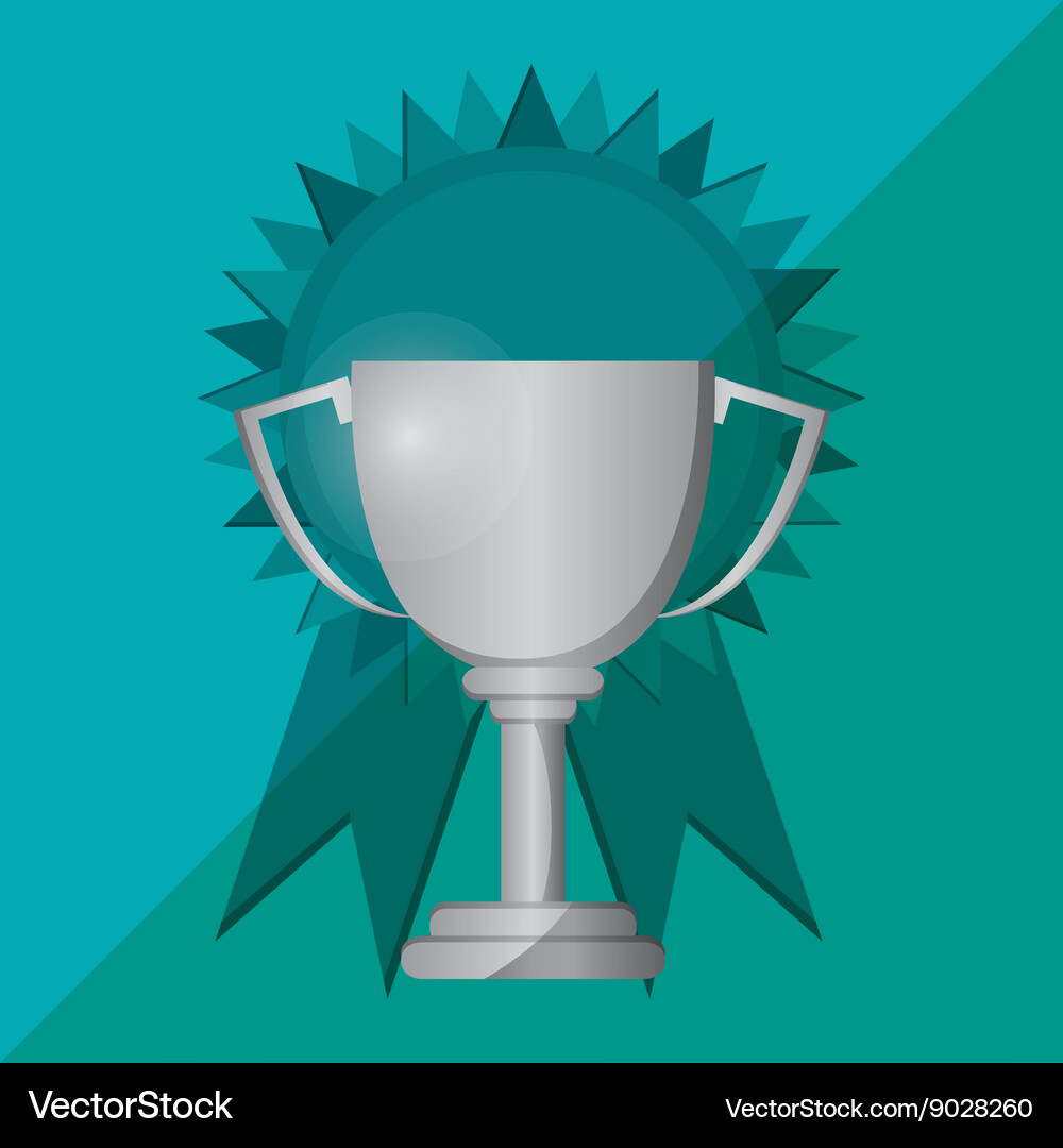 Champion design winner icon colorful Royalty Free Vector