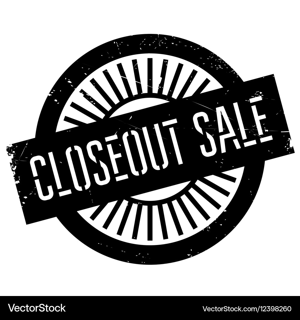 Closeout sale stamp Royalty Free Vector Image - VectorStock