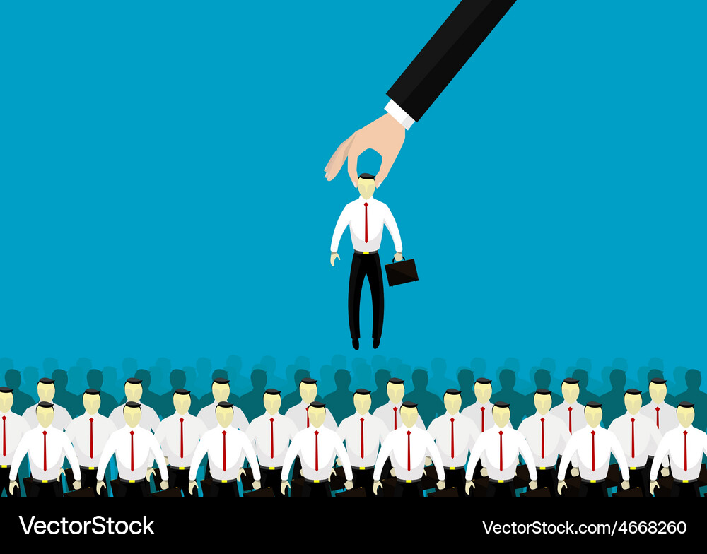 Concept of searching for professional stuff Vector Image