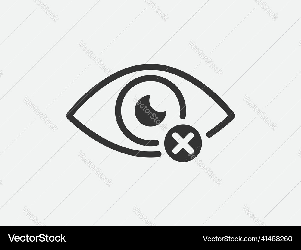 Show password icon eye symbol vision hide from Vector Image