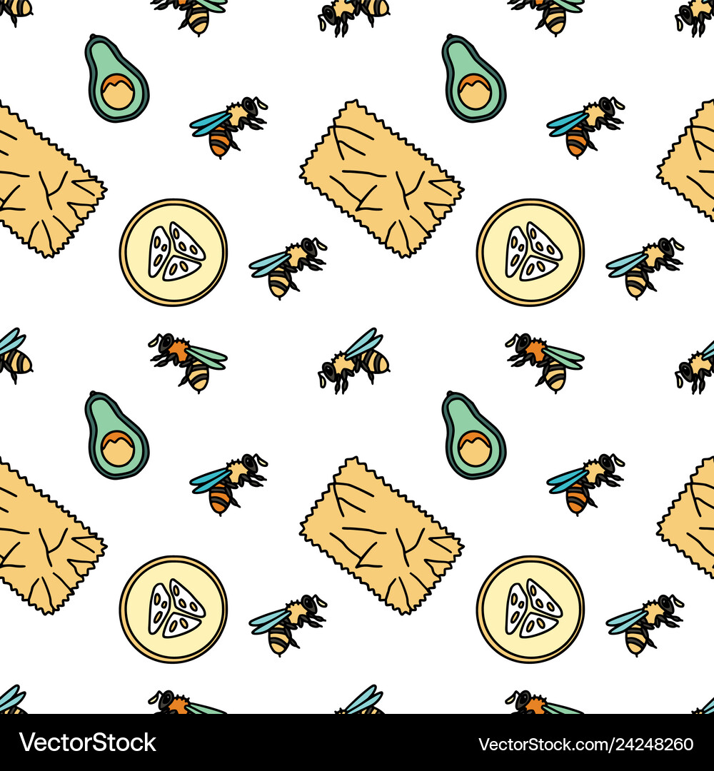 Zero waste pattern Royalty Free Vector Image - VectorStock