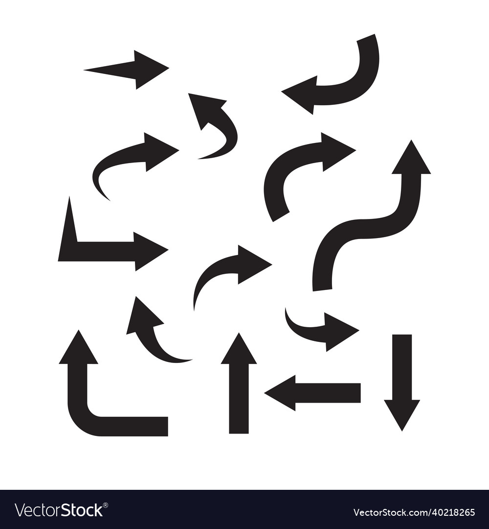 Arrow pack Royalty Free Vector Image - VectorStock