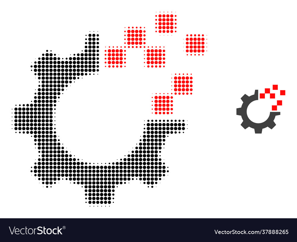 Auto gear repair halftone dot icon Royalty Free Vector Image Auto gear repair halftone dot icon Royalty Free Vector Image