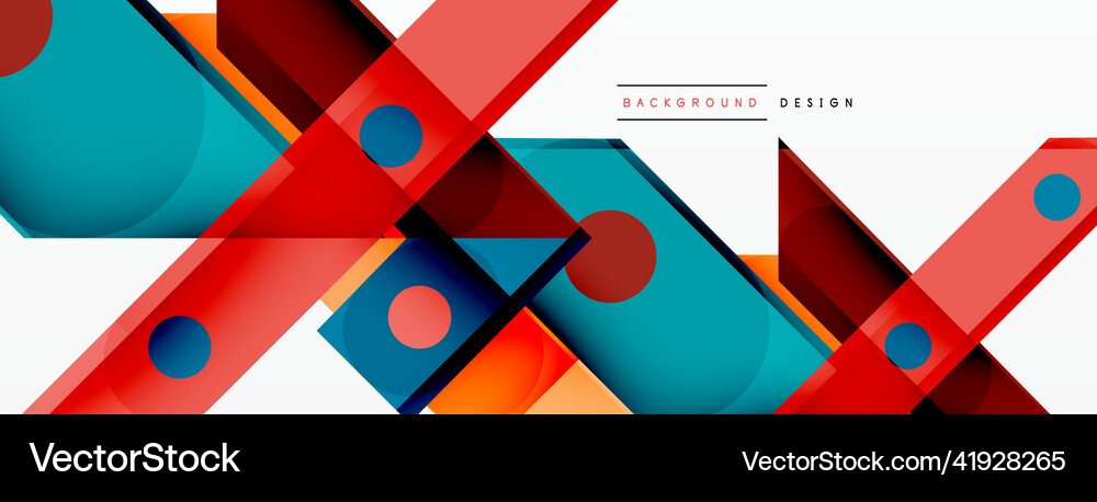 Bright colorful straight lines geometric abstract Vector Image