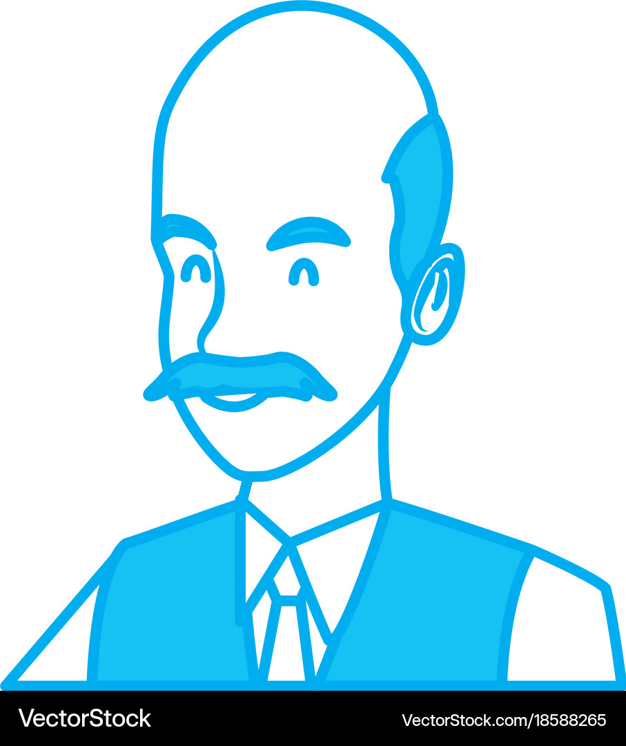 Businessman executive cartoon Royalty Free Vector Image