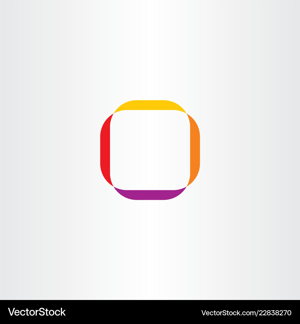 Abstract logo business square symbol template Vector Image