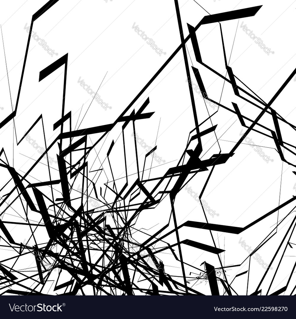 Geometric Abstract Art Edgy Angular Rough Texture Vector Image