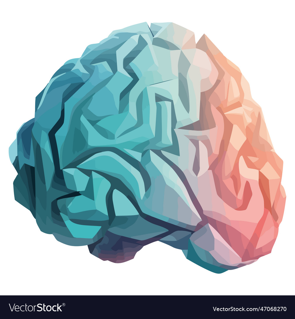 Human brain design Royalty Free Vector Image - VectorStock