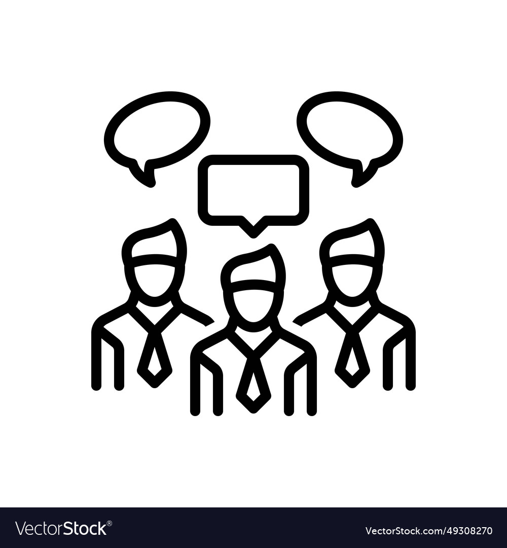 Team chat Royalty Free Vector Image - VectorStock