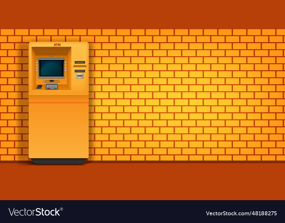 Atm machine Royalty Free Vector Image - VectorStock