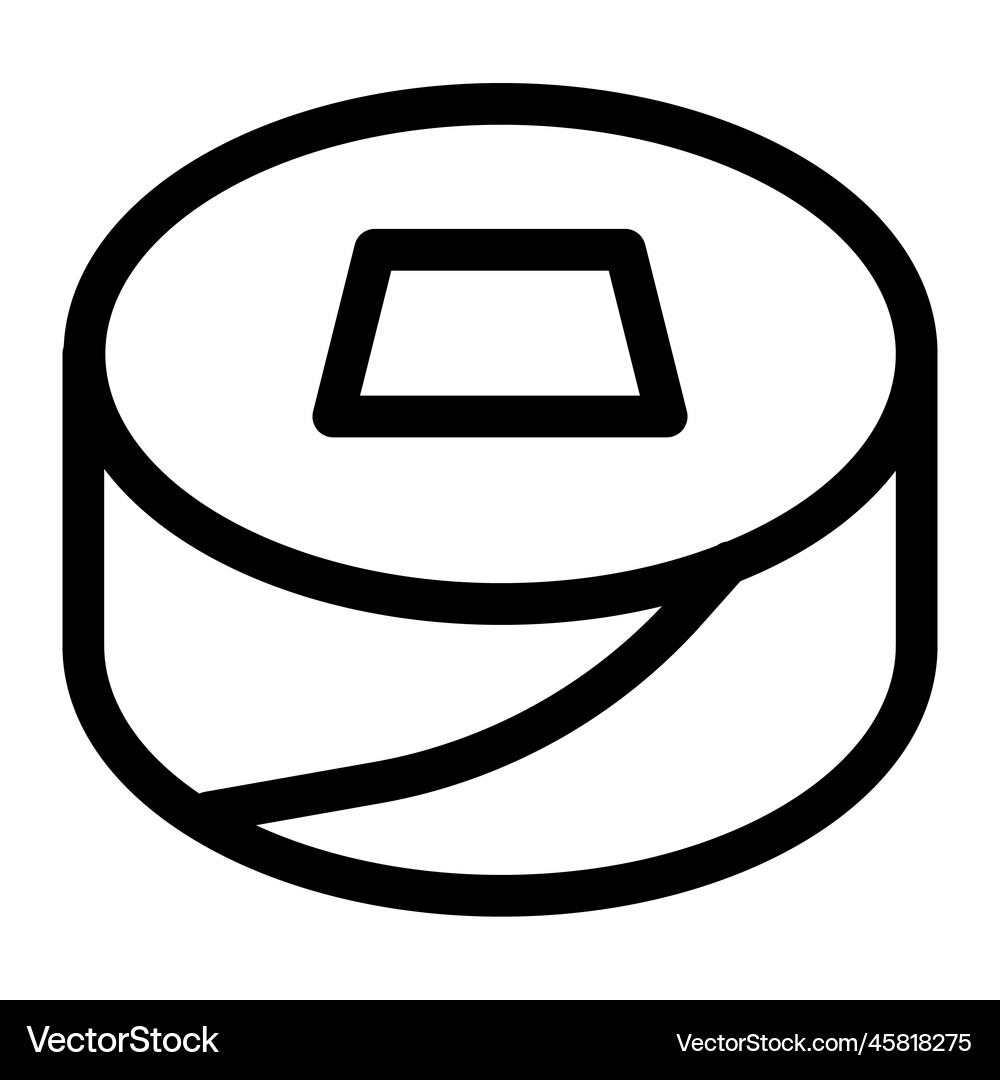 Creamy smooth flavorsome butter roll Royalty Free Vector