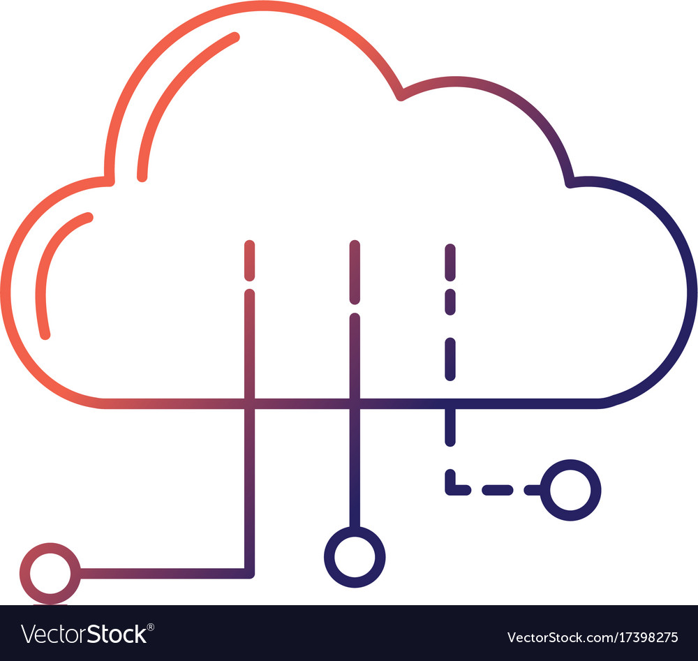Line cloud data with circuits to digital Vector Image