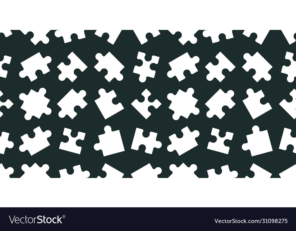 Seamless pattern with puzzle Royalty Free Vector Image