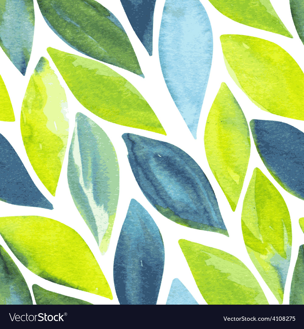 Spring leaves seamless pattern Royalty Free Vector Image