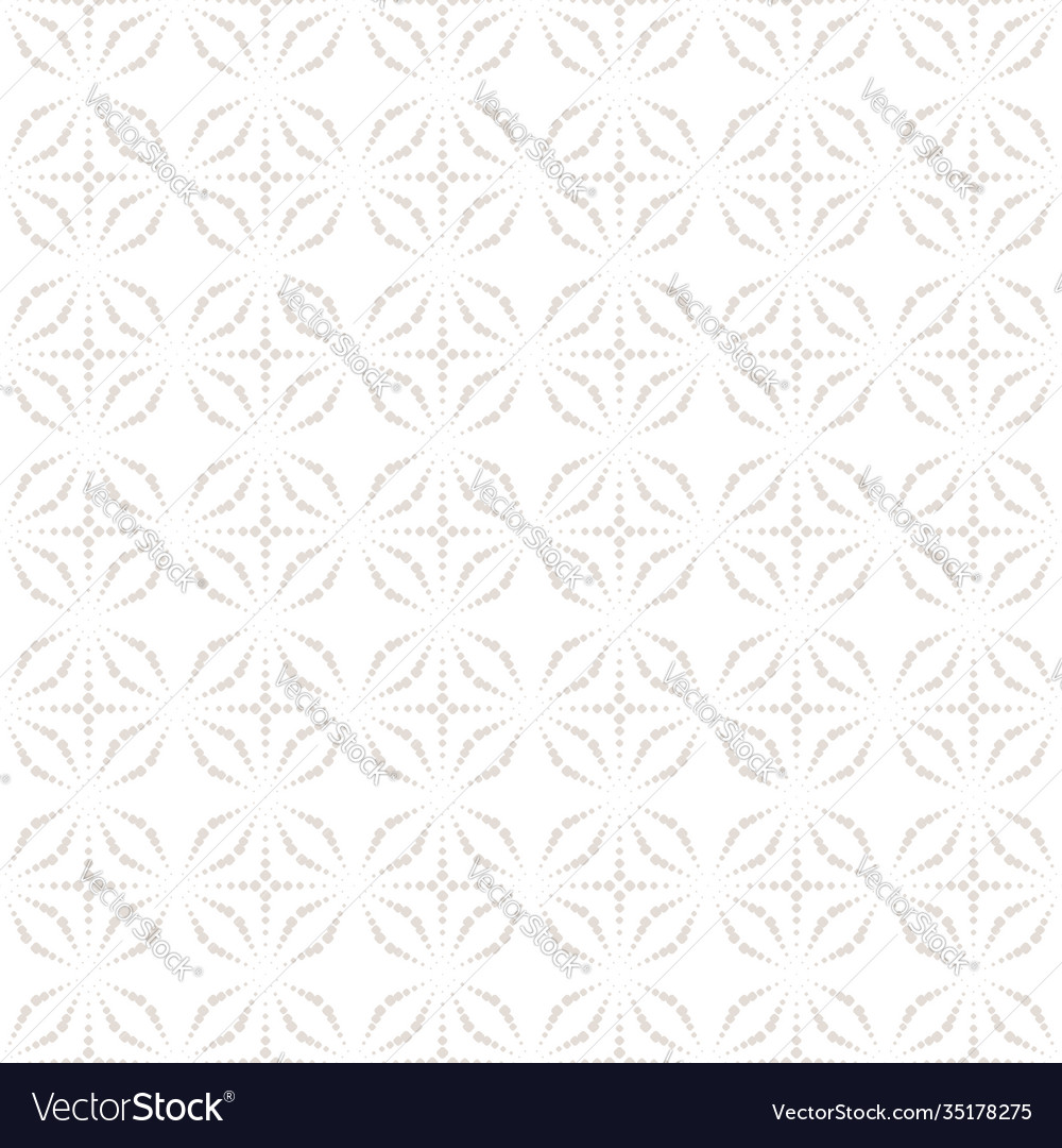 Subtle minimalist seamless pattern dotted shapes Vector Image