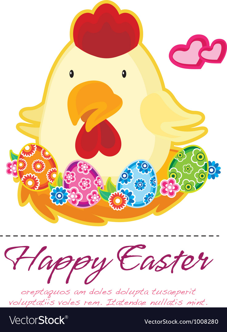Easter chick Royalty Free Vector Image - VectorStock