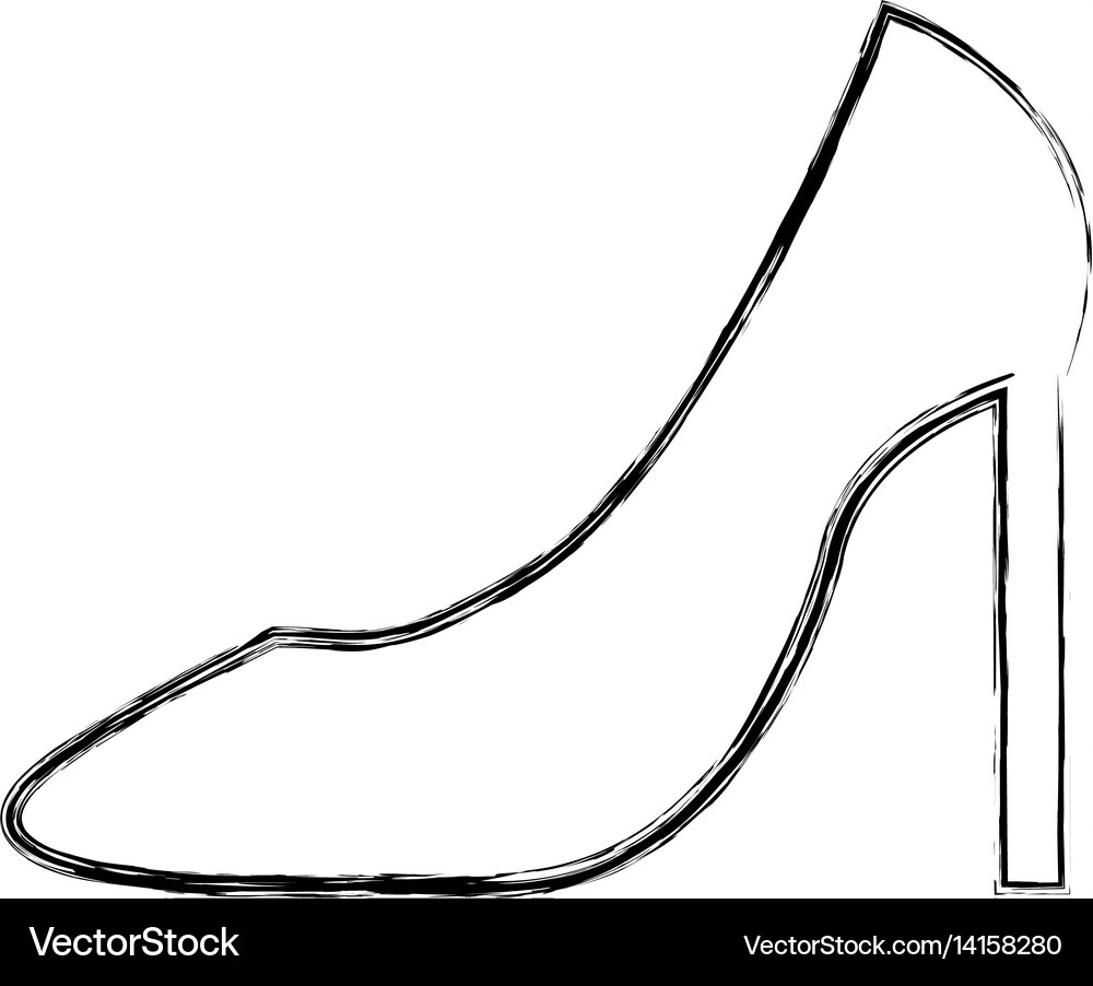 Female shoes heel icon Royalty Free Vector Image