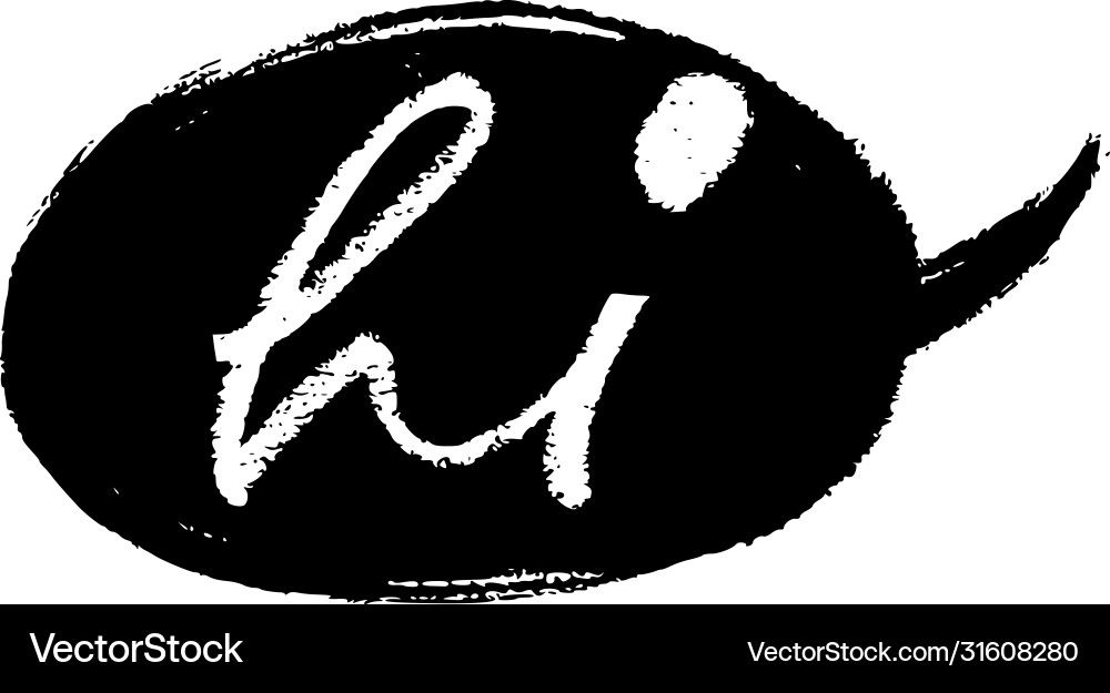 Hi hand drawn modern calligraphy word Royalty Free Vector