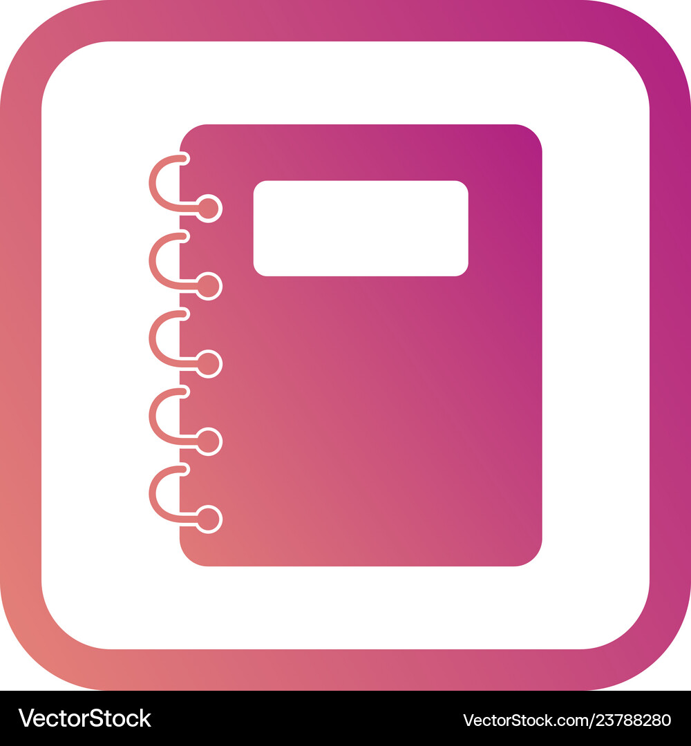Notepad icon Royalty Free Vector Image - VectorStock