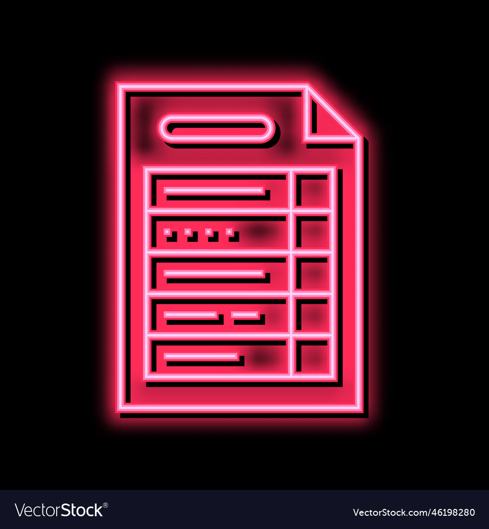 Plan paper list color icon Royalty Free Vector Image