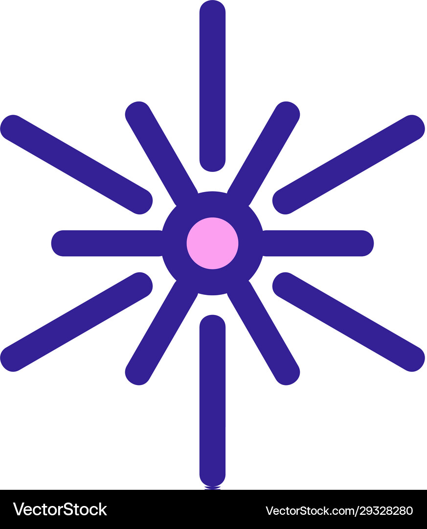 Star shining glitter icon isolated contour Vector Image