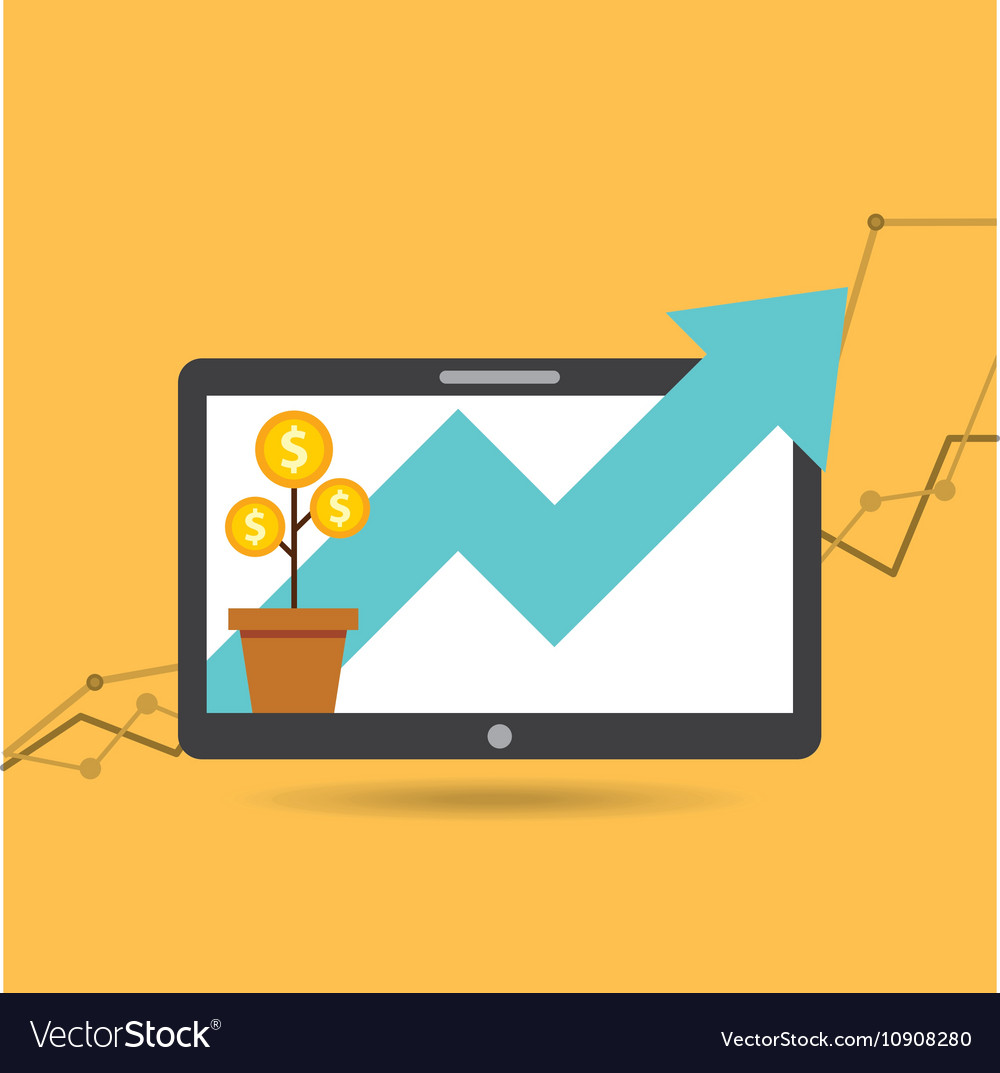 Tablet technology device icon Royalty Free Vector Image