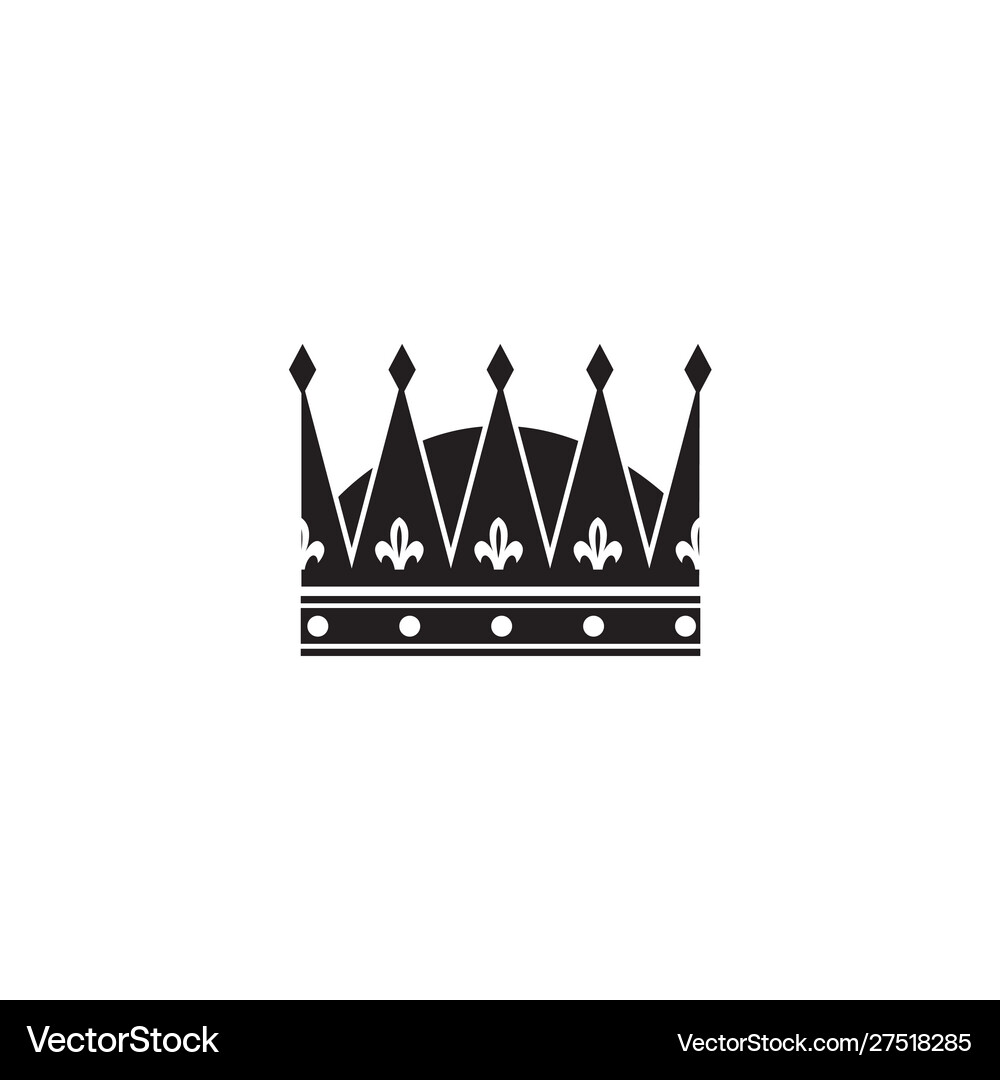 Classic royal crown for coronation a king Vector Image