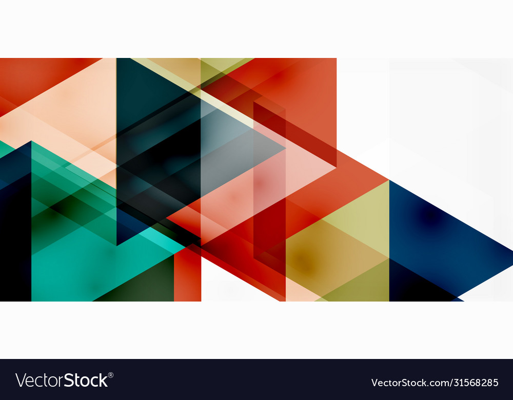 Geometric abstract background mosaic triangle Vector Image