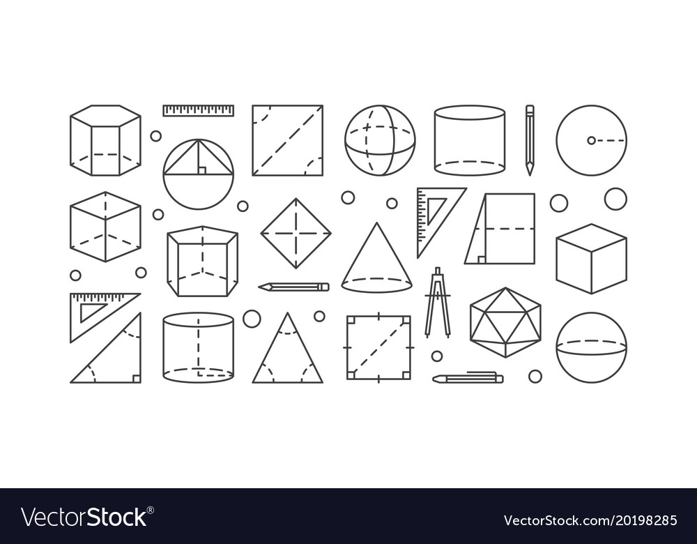 Geometry concept Royalty Free Vector Image - VectorStock