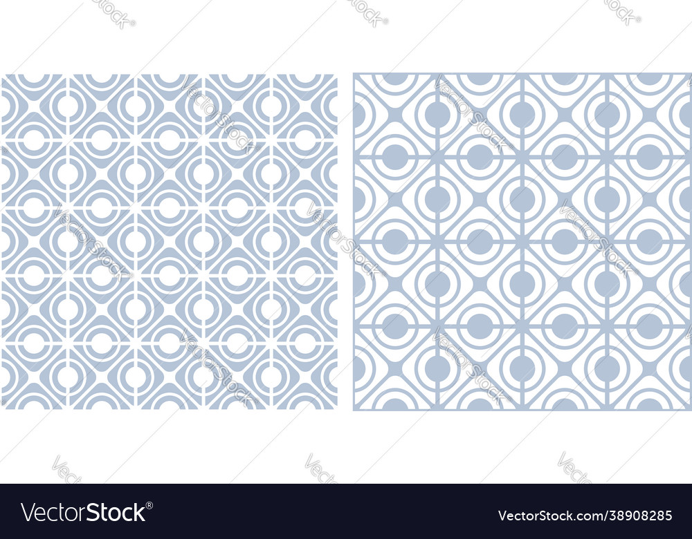 Seamless geometric patterns set Royalty Free Vector Image