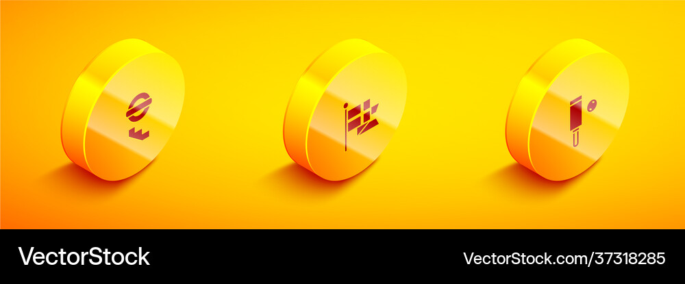 Set isometric london underground england flag Vector Image