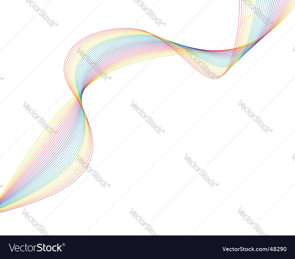 Colourful wave Royalty Free Vector Image - VectorStock
