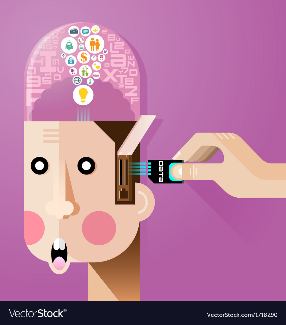 Creative brain concept Royalty Free Vector Image