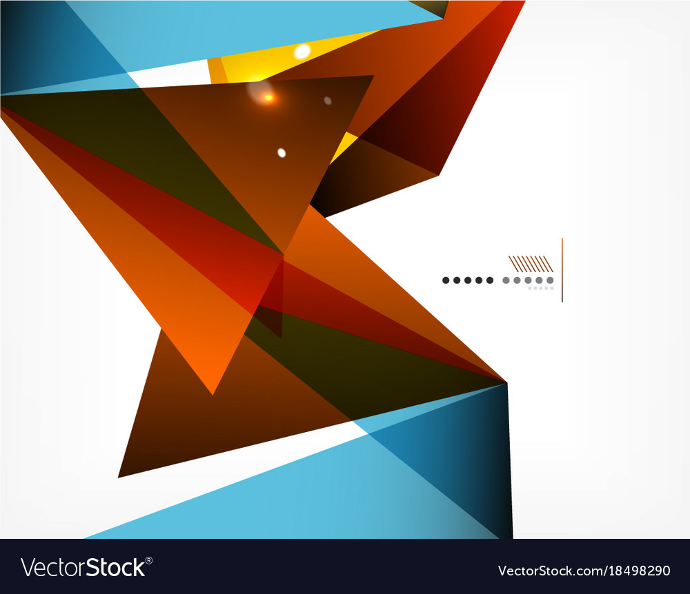 Geometrical Abstract Triangle Background Vector Image