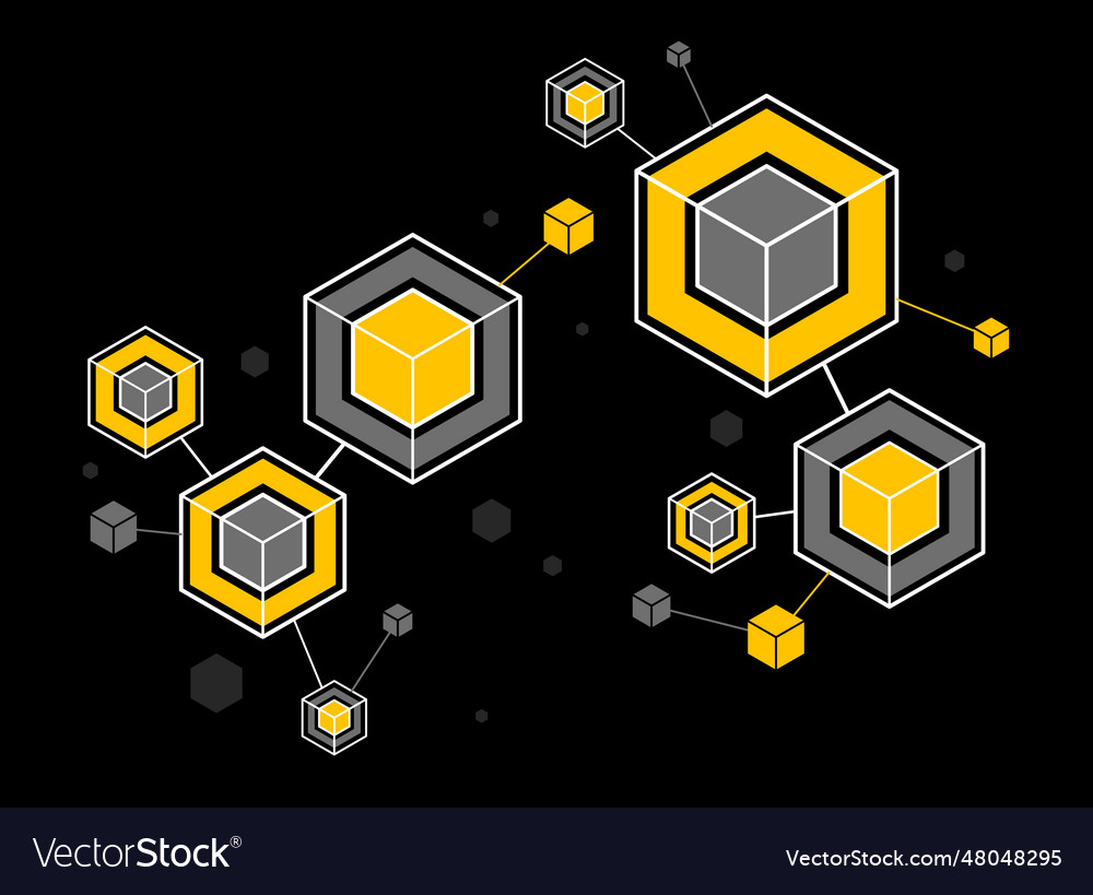 Abstract technology theme background with Vector Image