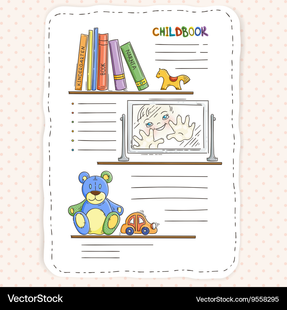 Doodle page for kids and children Royalty Free Vector Image