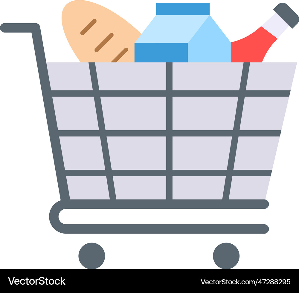 Food cart icon image Royalty Free Vector Image