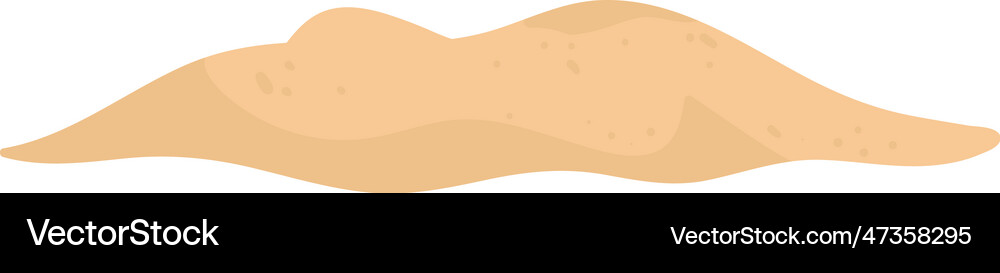 Pile of sand Royalty Free Vector Image - VectorStock