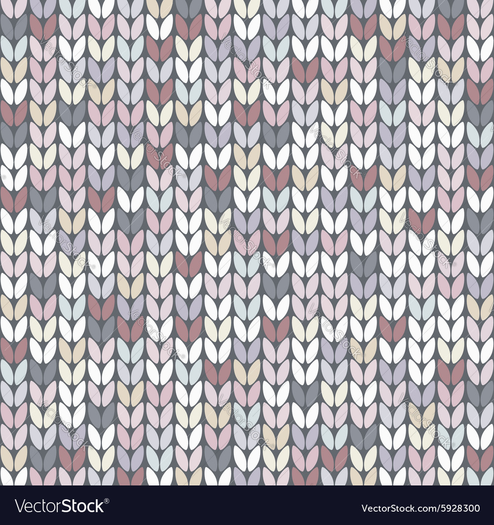 Abstract knit pattern Royalty Free Vector Image