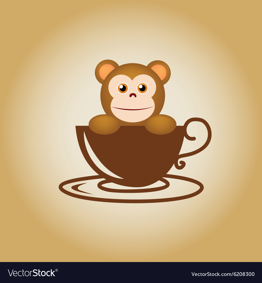 Monkeycoffee Royalty Free Vector Image - VectorStock