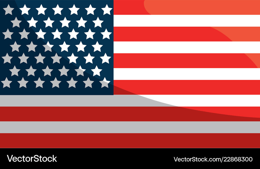 United states flag design Royalty Free Vector Image