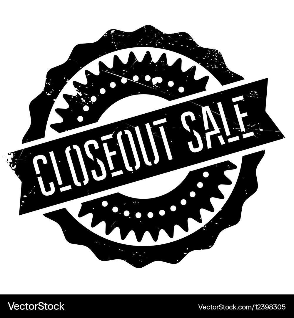 Closeout sale stamp Royalty Free Vector Image - VectorStock