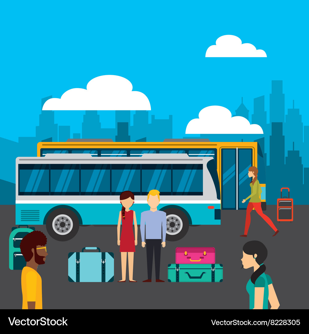 Mass transport design Royalty Free Vector Image