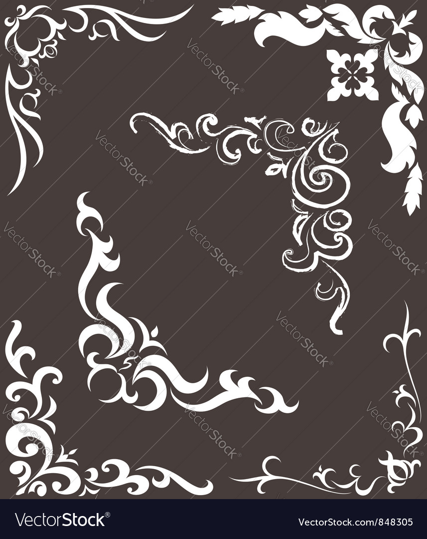 Pattern for the frame Royalty Free Vector Image