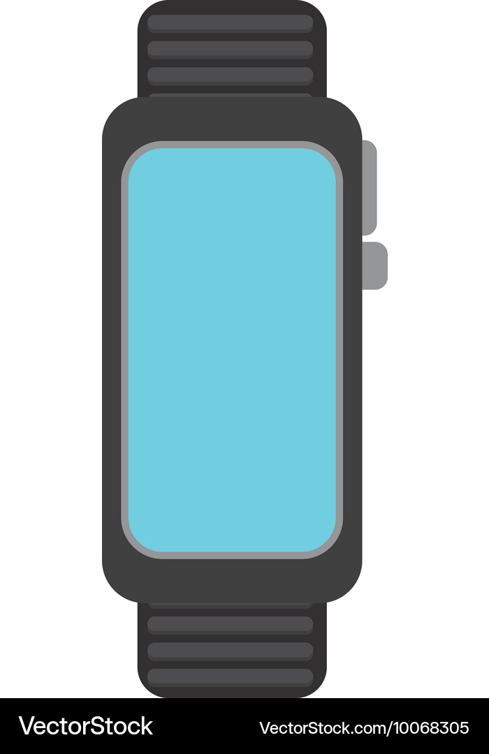 Smartwatch wrist wearable icon Royalty Free Vector Image