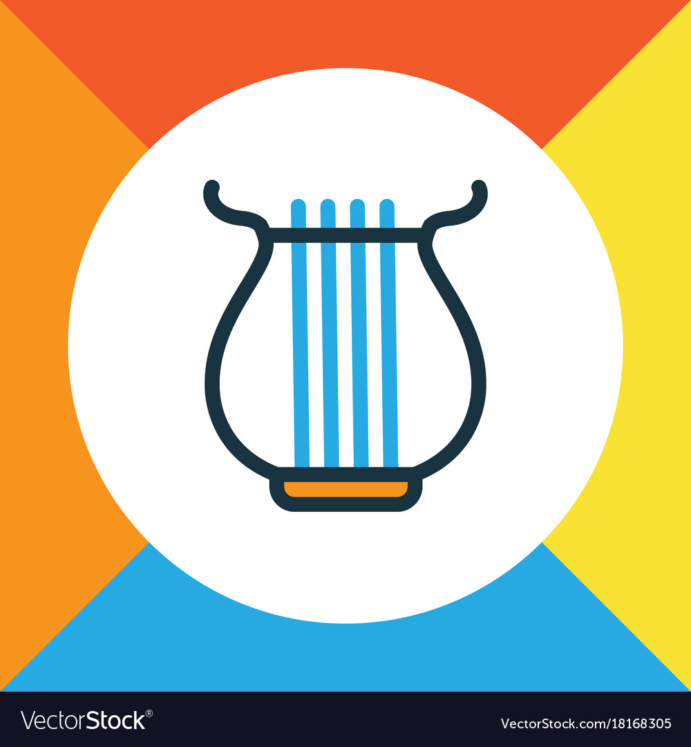 Strings colorful outline symbol premium quality Vector Image